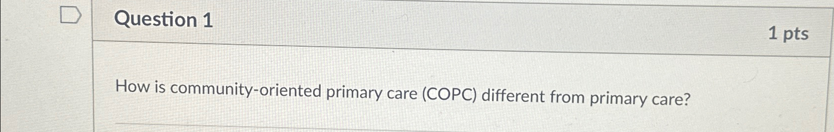 Solved How is community-oriented primary care (COPC) | Chegg.com