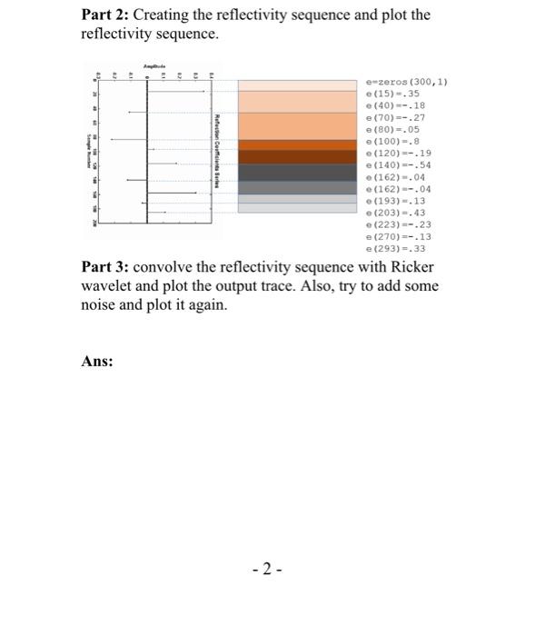 Part 2 Creating The Reflectivity Sequence And Plot
