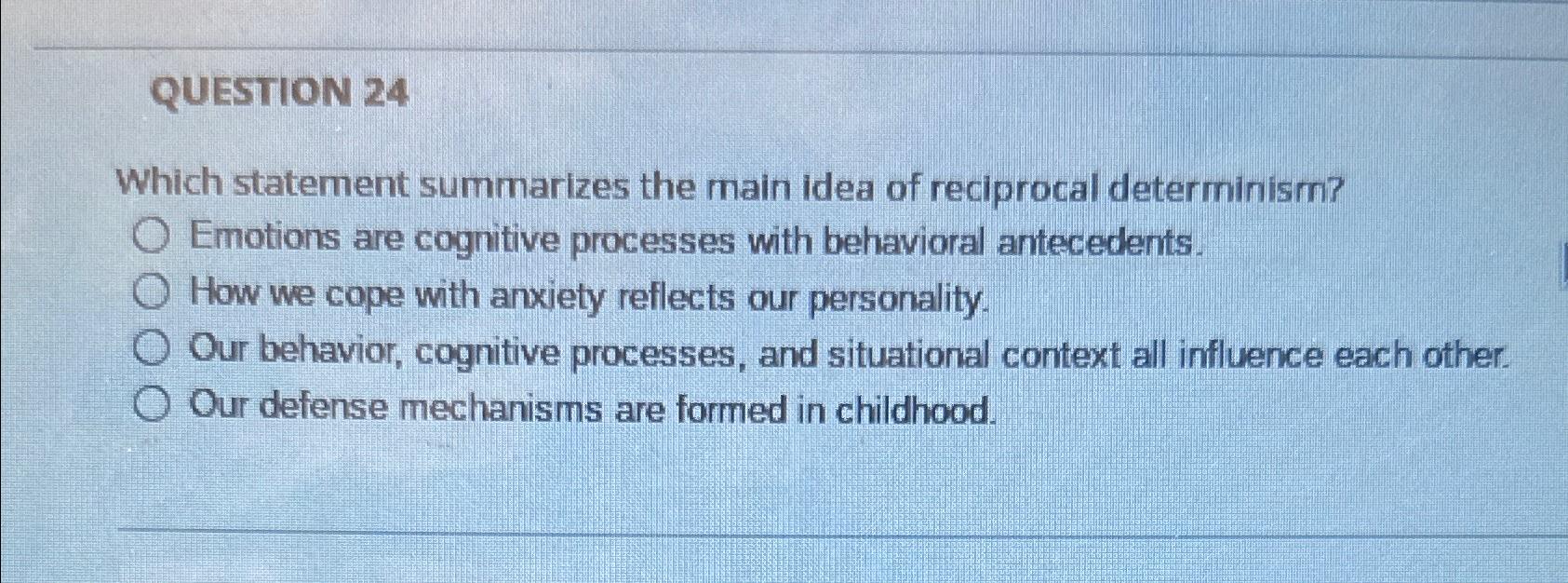 Solved QUESTION 24Which statement summarizes the main idea | Chegg.com