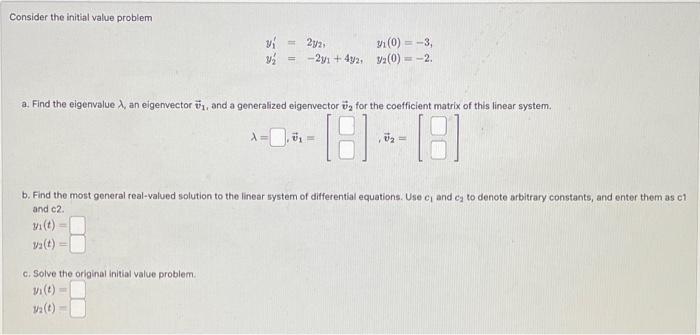 Solved Consider the initial value problem | Chegg.com