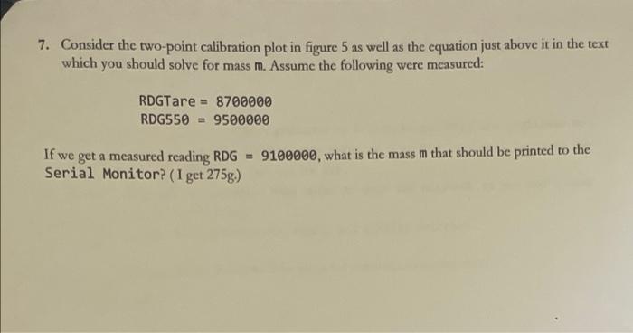 7. Consider the two-point calibration plot in figure | Chegg.com