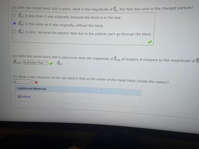 Solved (a) The negatively charged particle shown in the | Chegg.com