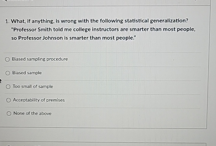 Solved What, if anything, is wrong with the following | Chegg.com
