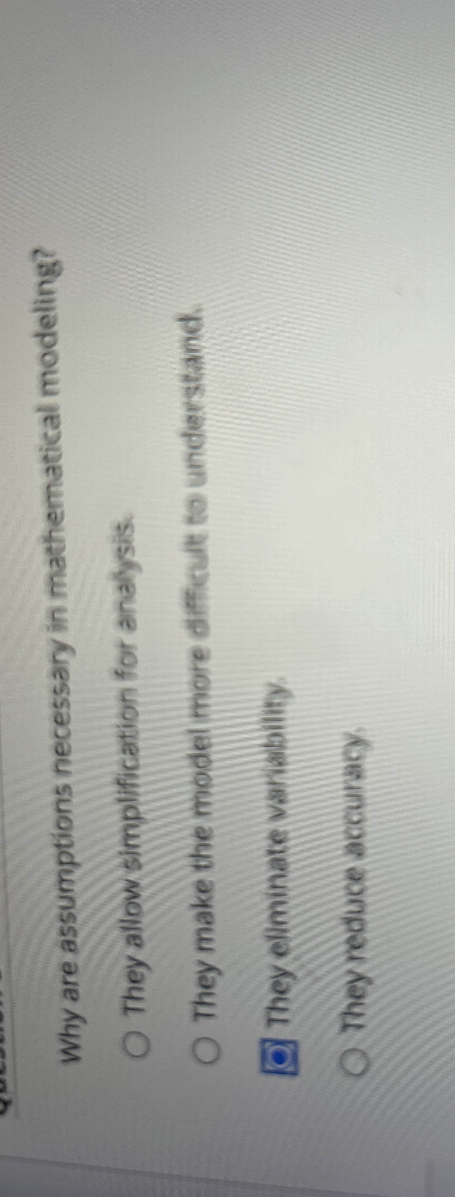 Solved Why are assumptions necessary in mathematical | Chegg.com