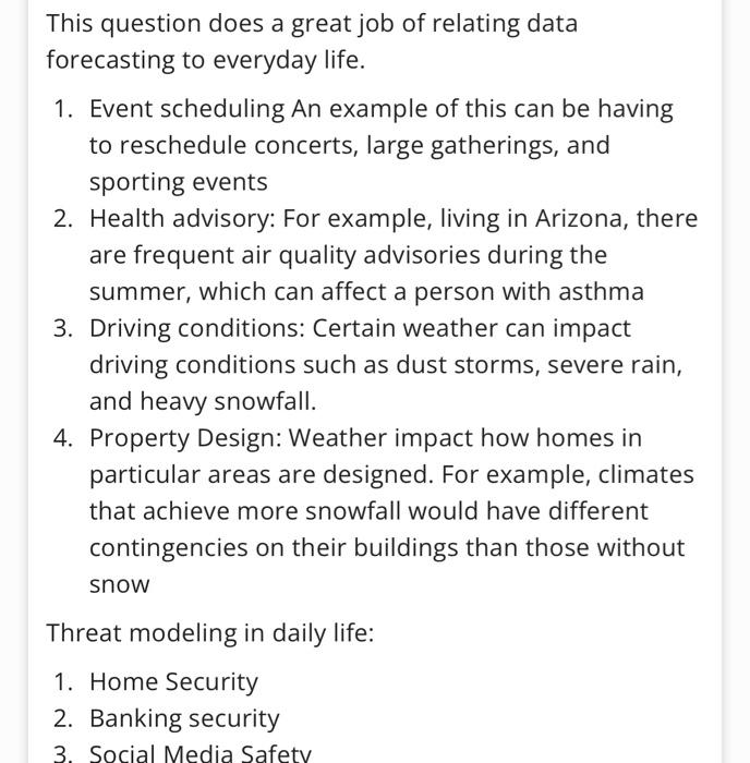 Solved Question 1:In few words, give your substantive | Chegg.com