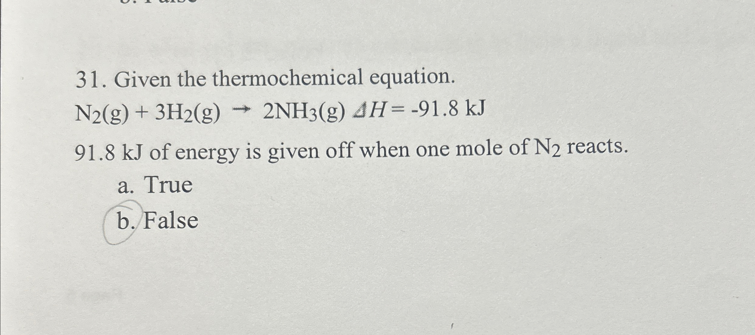 Solved Given the thermochemical | Chegg.com