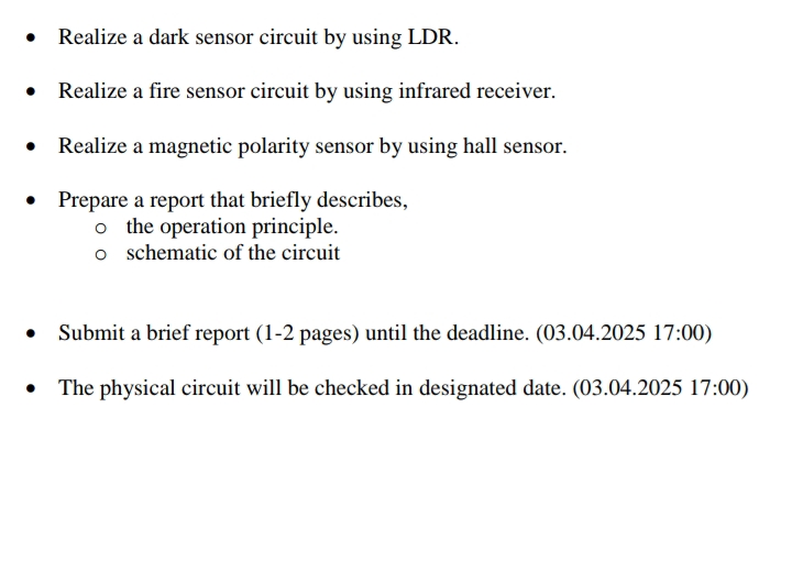 Realize a dark sensor circuit by using LDR.Realize a | Chegg.com
