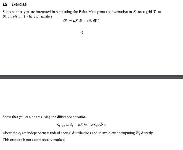 Solved 7.5 Exercise Suppose that you are interested in | Chegg.com Solved 7.5 Exercise Suppose that you are interested in | Chegg.com