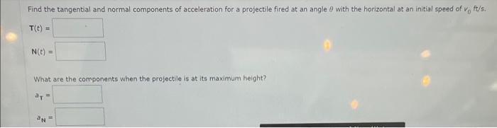 Solved Find the tangential and normal components of | Chegg.com