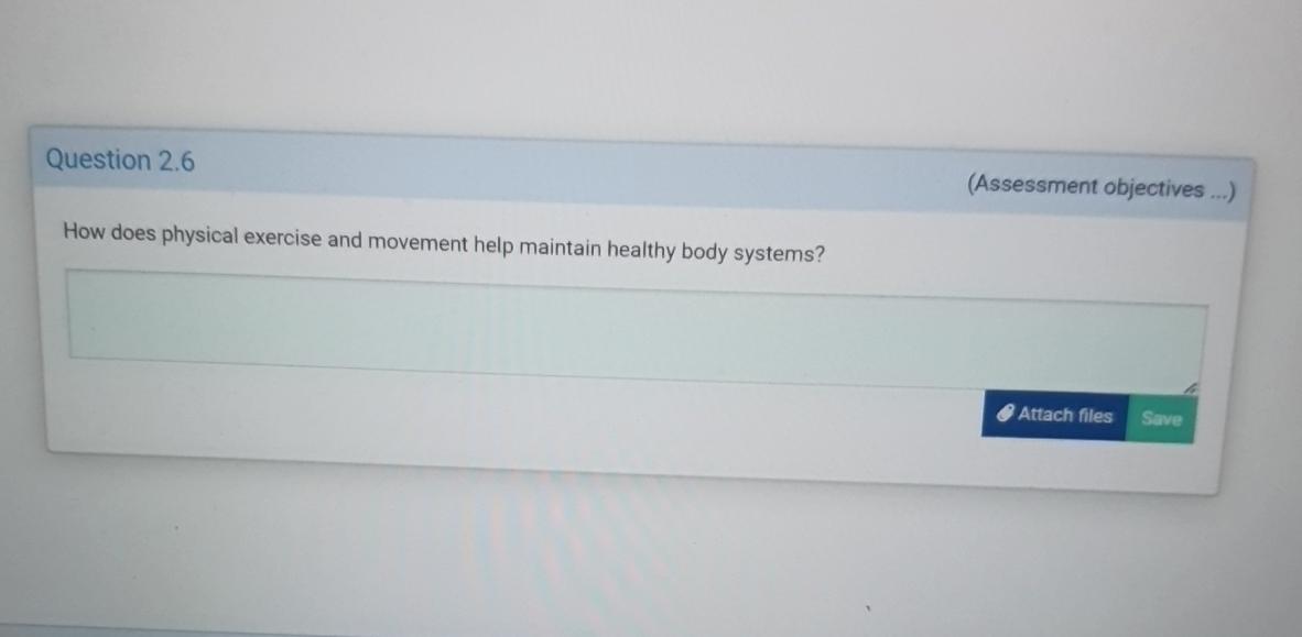 Solved Question 2.6(Assessment objectives ...)How does | Chegg.com