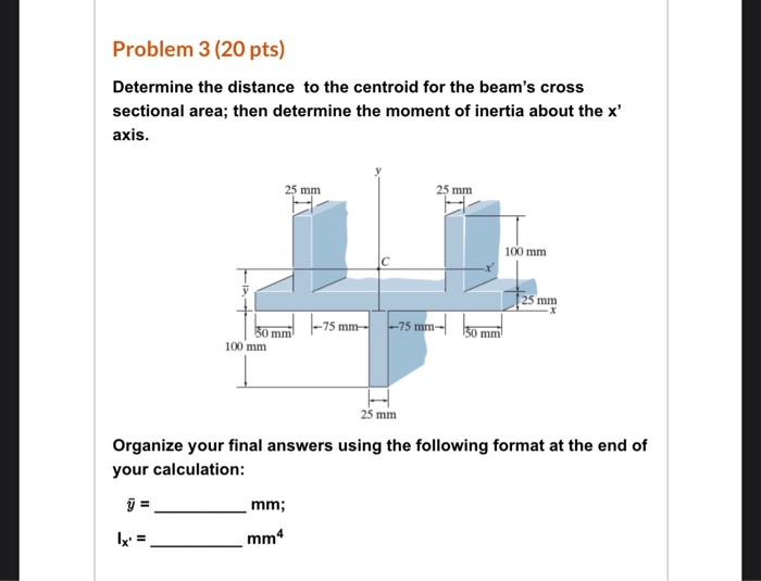 Solved Problem 3 (20 pts) Determine the distance to the | Chegg.com