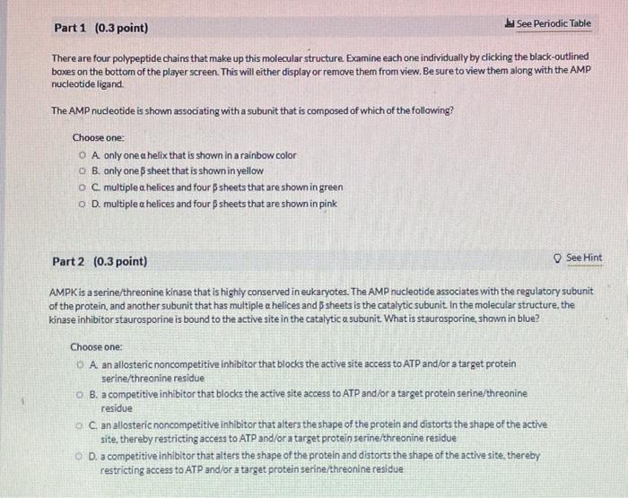Solved Shown here is AMP-dependent kinase (AMPK). Consider | Chegg.com