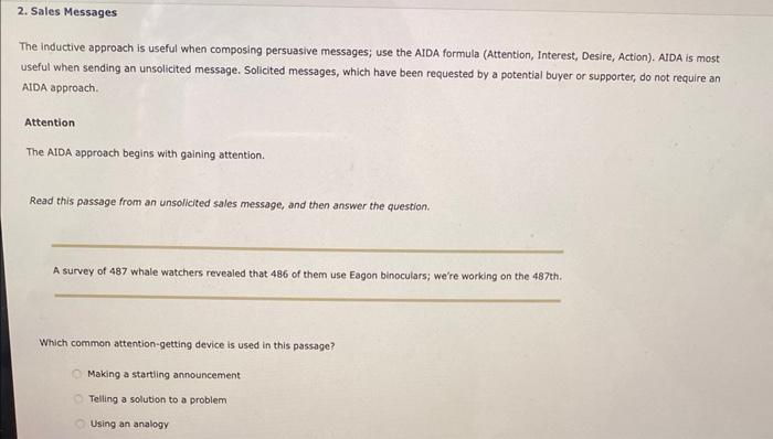 Solved The inductive approach is useful when composing | Chegg.com