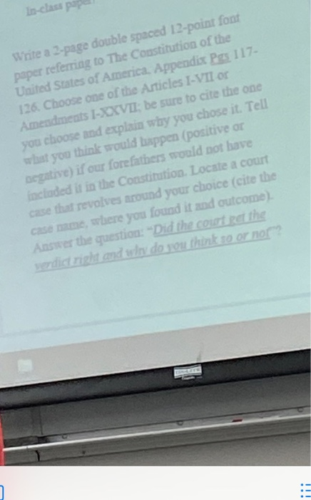 Write a 2-page double spaced 12-point font paper | Chegg.com