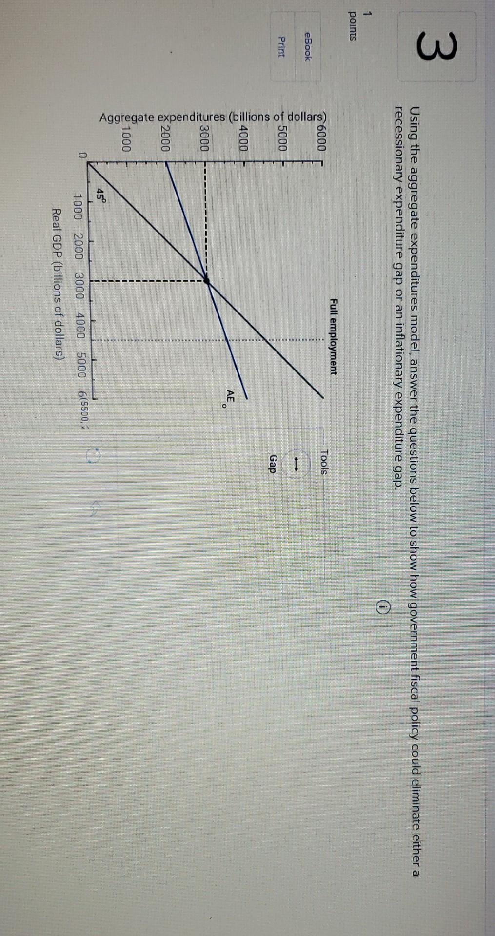 Solved 3 Using The Aggregate Expenditures Model Answer The Chegg