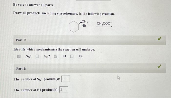 Solved Be sure to answer all parts. Draw all products, | Chegg.com