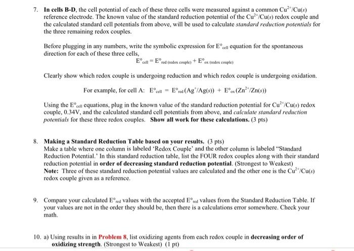 Solved EXPERIMENTAL. PROCEDURE (Work in Pairs) 1. Use the | Chegg.com