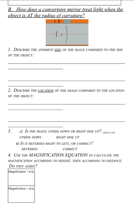 Solved 7. USE THE MAGNIFICATION EQUATION TO CALCULATE THE | Chegg.com