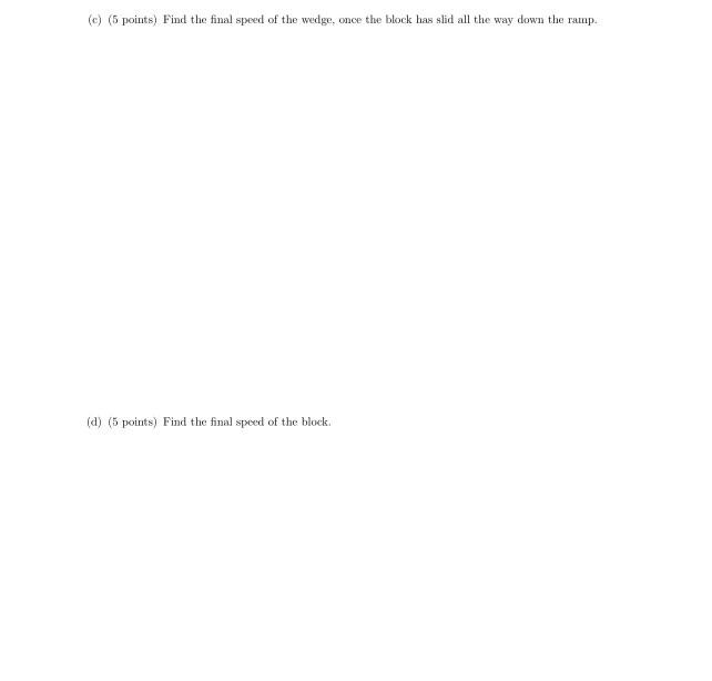 Solved 5. (25 points) A block of mass mB is at the top ( h | Chegg.com