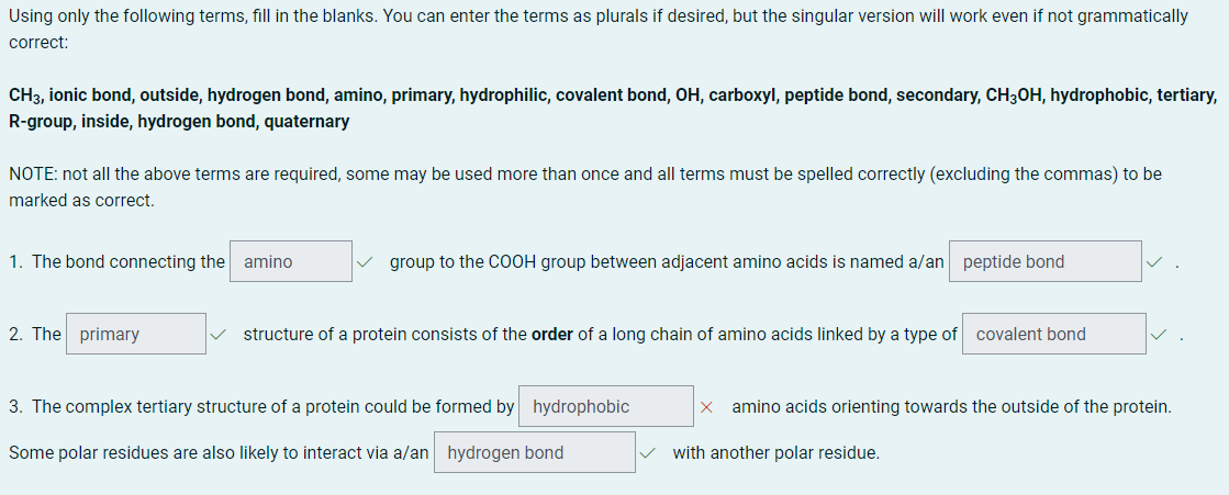 Solved Using only the following terms, fill in the | Chegg.com