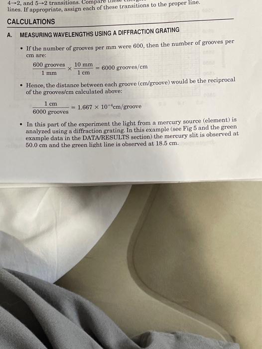 Solved ATOMIC SPECTRA NAME DATE SECTION INSTRUCTOR GRADE | Chegg.com