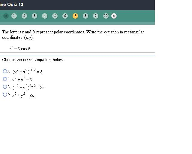 Solved The Letters R And Theta Represent Polar Coordinates
