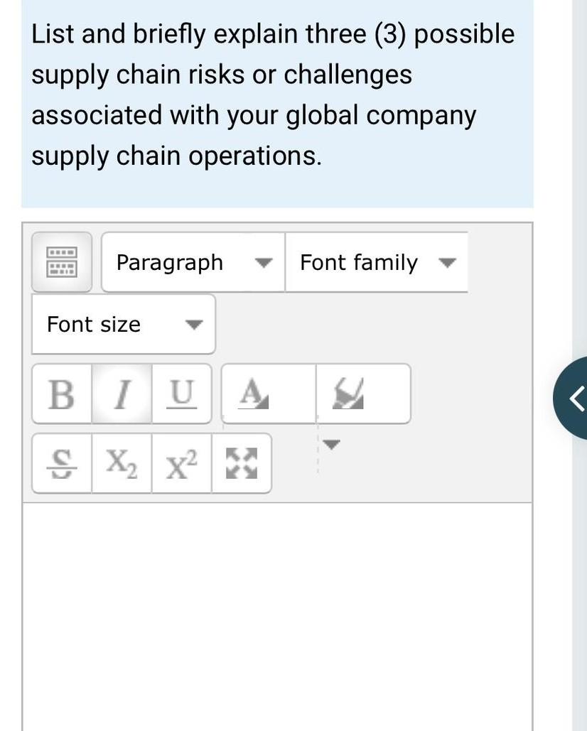 Solved List and briefly explain three (3) possible supply | Chegg.com