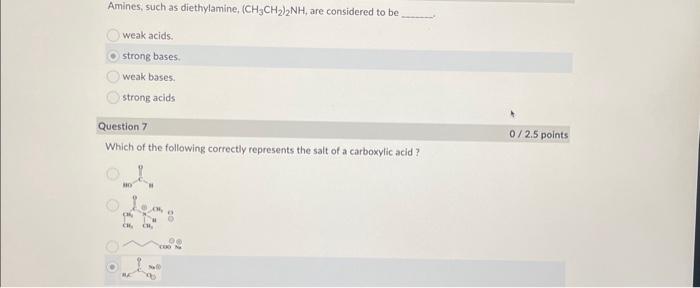 Solved Amines, such as diethylamine, (CH3CH2)2NH, are | Chegg.com