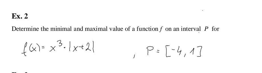 Solved Determine The Minimal And Maximal Value Of A Function 8473