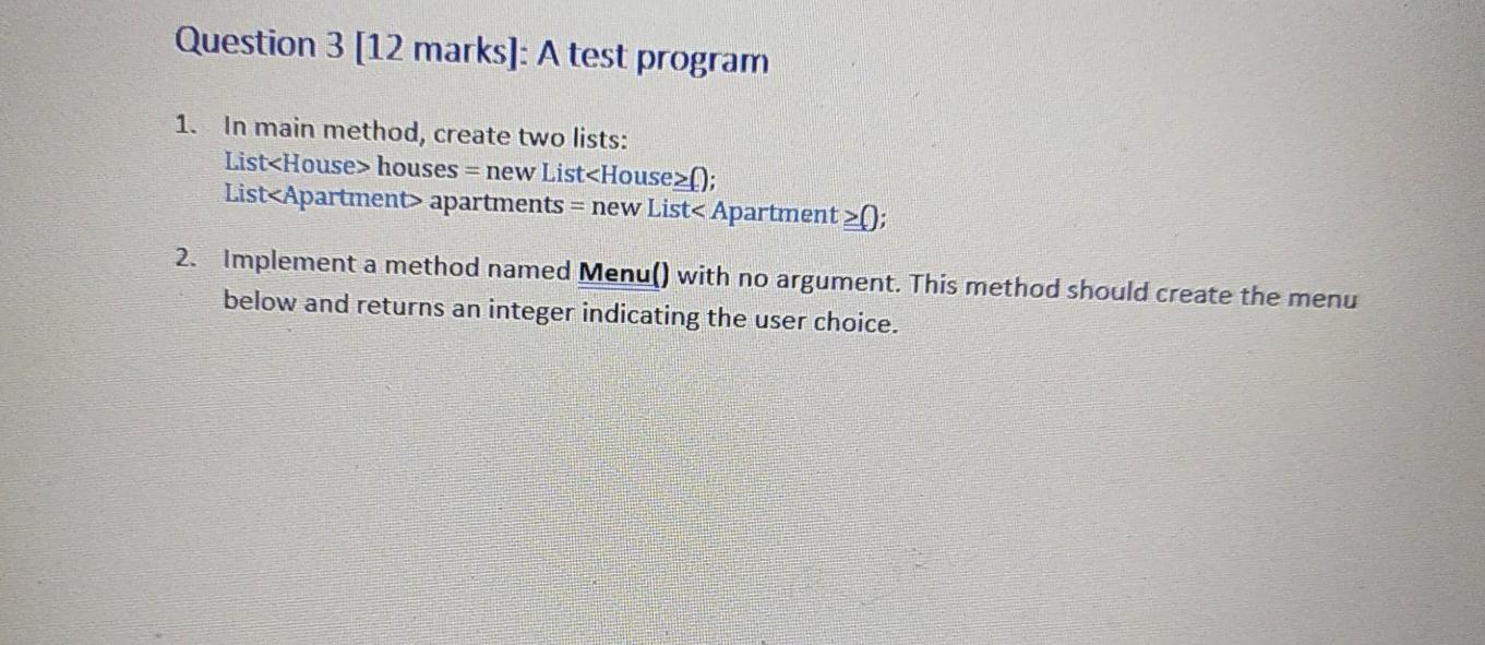Solved Requirement: Upload the C# project Comments are | Chegg.com