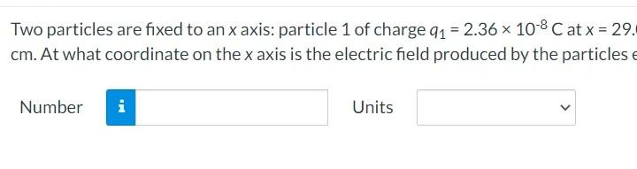 Solved Two particles are fixed to an x axis: particle 1 of | Chegg.com