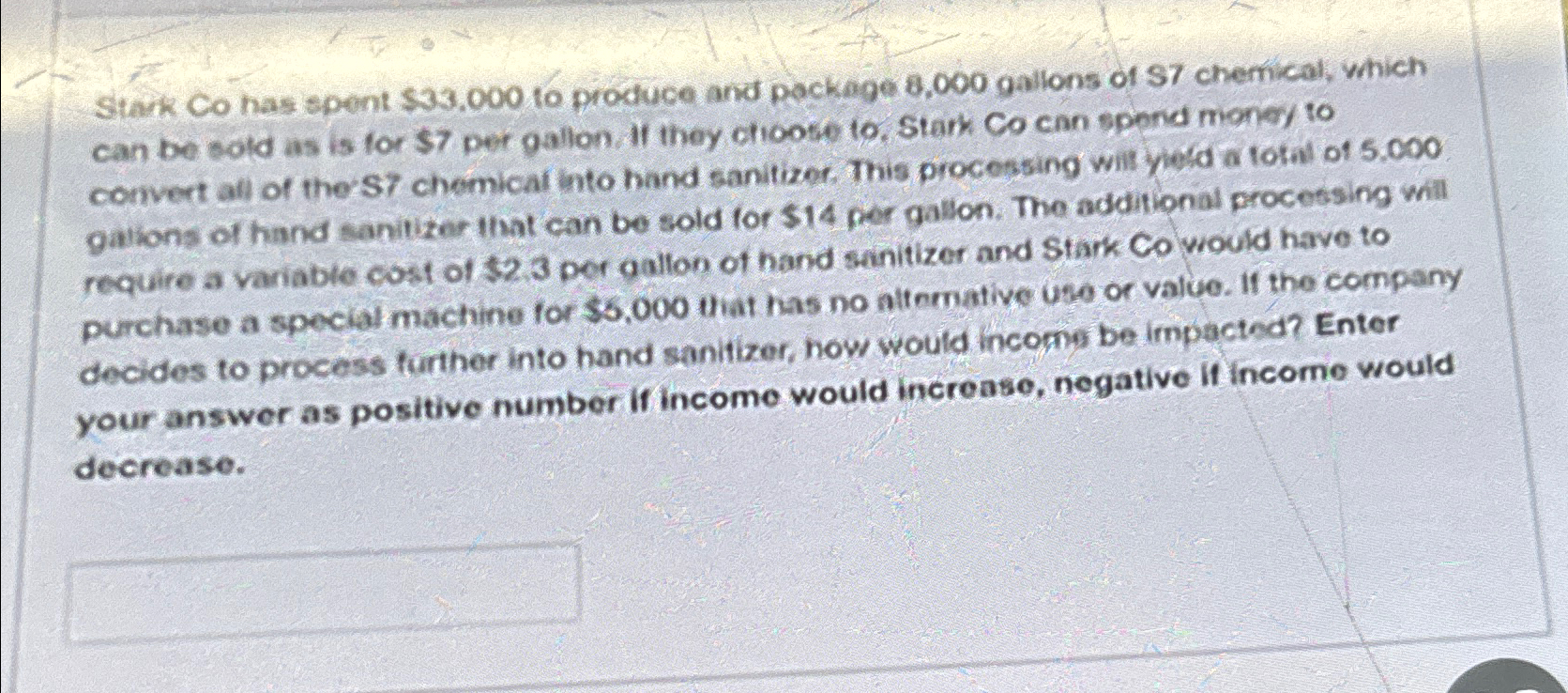 Solved Stark Co has spent $33,000 ﻿to produce and package | Chegg.com