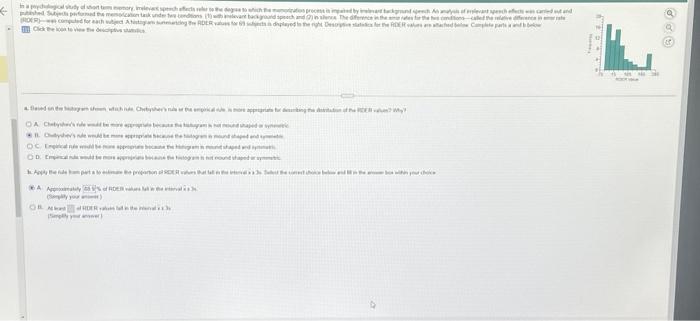 Solved ogram shown, which rule, Chebyshev's rule E rule | Chegg.com