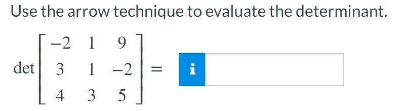 Solved Use the arrow technique to evaluate the | Chegg.com
