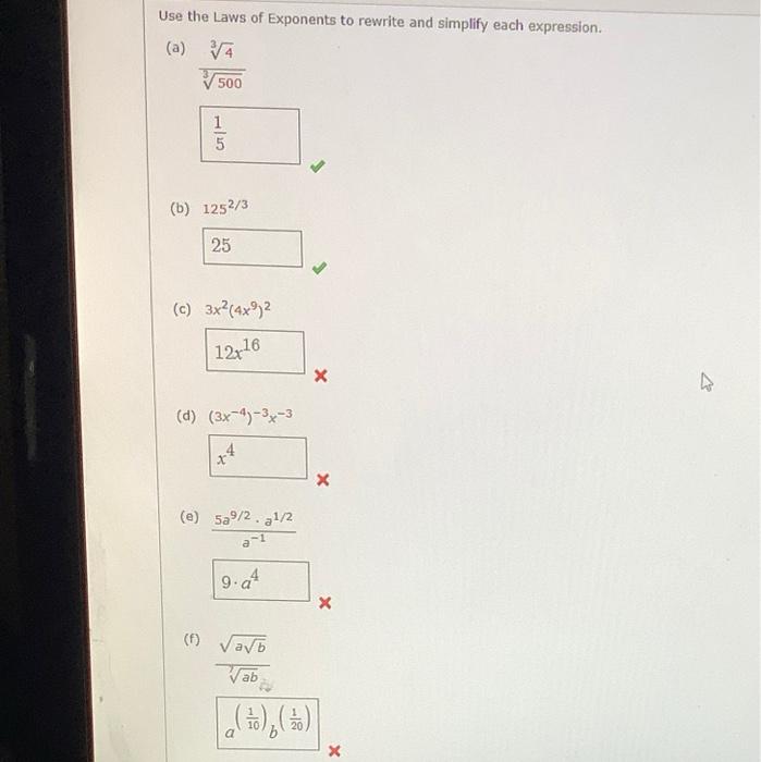 Solved Use the Laws of Exponents to rewrite and simplify | Chegg.com