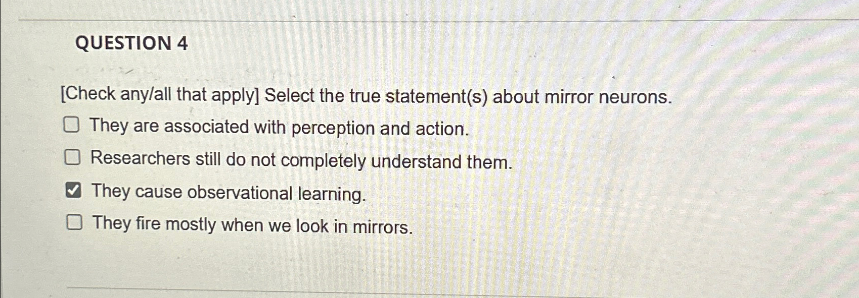 Solved QUESTION 4[Check any/all that apply] ﻿Select the true | Chegg.com