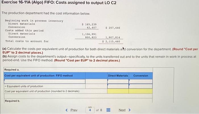 Solved Use the following information for the Exercises | Chegg.com