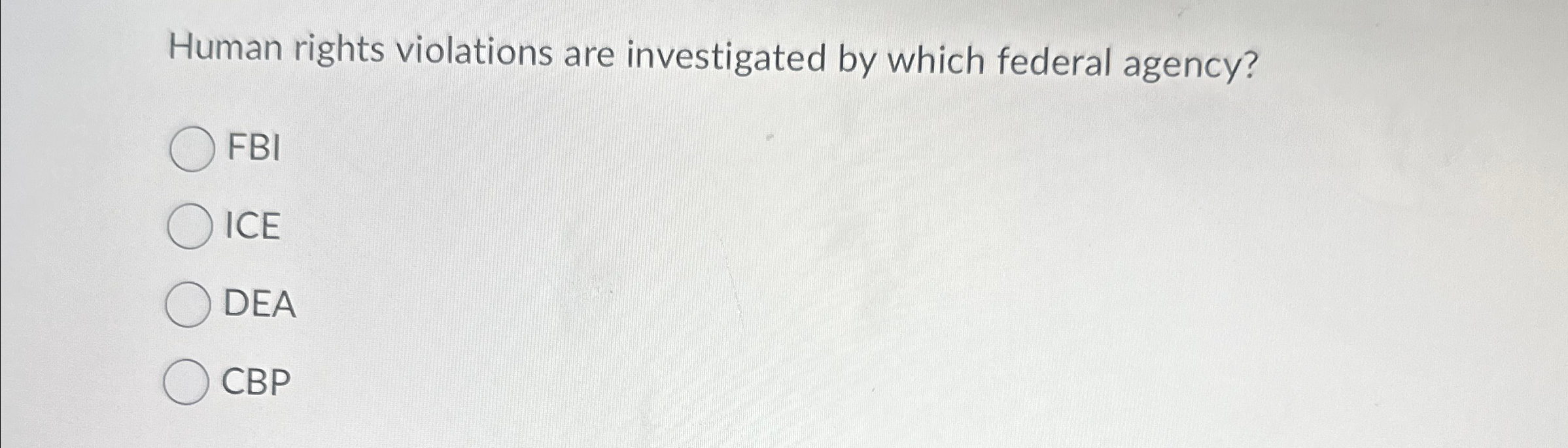 Solved Human rights violations are investigated by which | Chegg.com