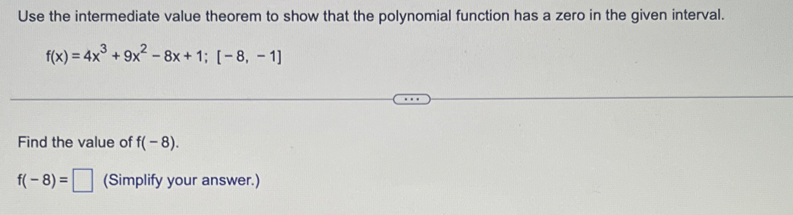 Solved Use the intermediate value theorem to show that the | Chegg.com