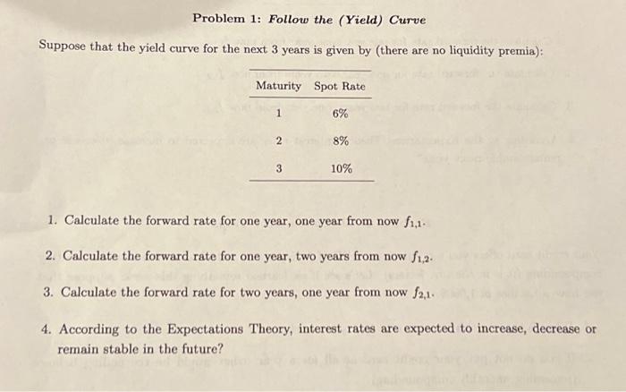 Solved Suppose that the yield curve for the next 3 years is | Chegg.com