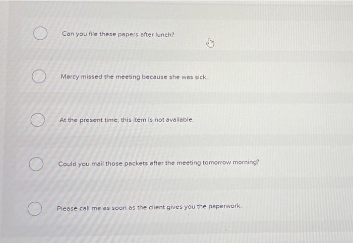 Solved Which of the following sentences uses a stock phrase? | Chegg.com