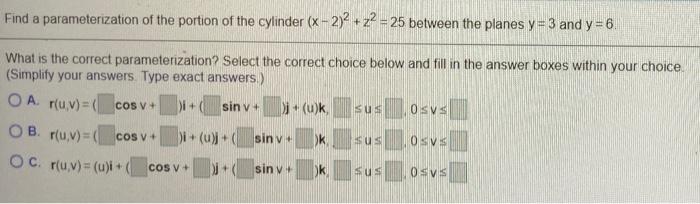 Solved Find a parameterization of the portion of the | Chegg.com