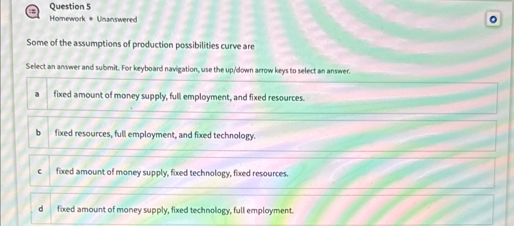 Solved Question 5Homework * ﻿UnansweredSome of the | Chegg.com