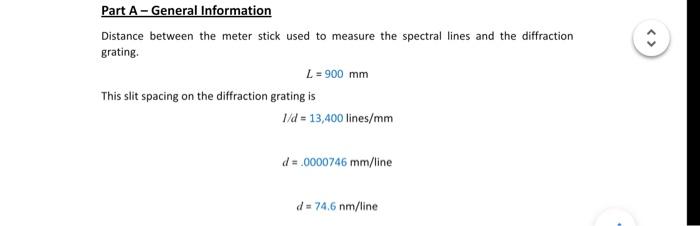 Part A - General Information Distance between the | Chegg.com