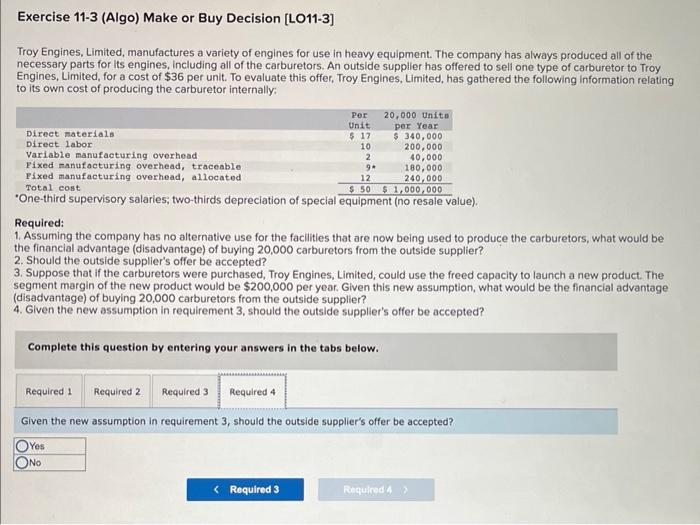 Solved Exercise 11-2 (Algo) Dropping or Retaining a Segment | Chegg.com
