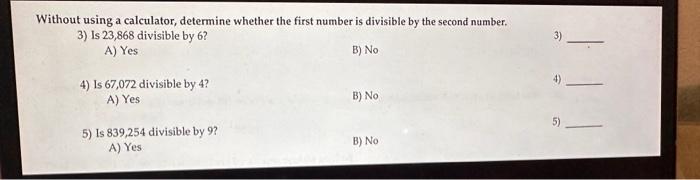 Solved Without using a calculator, determine whether the | Chegg.com