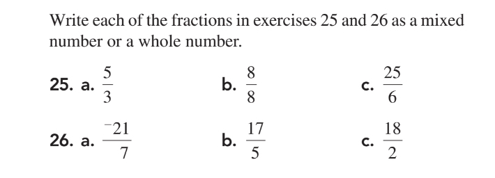 Solved Write each of the fractions in exercise 26 ﻿as a | Chegg.com