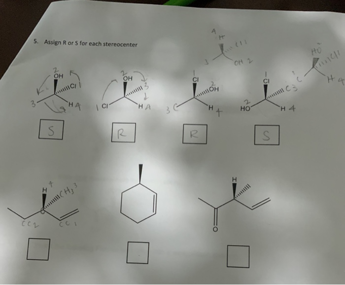Solved Н 5. Assign R or S for each stereocenter HO tr он 2 | Chegg.com