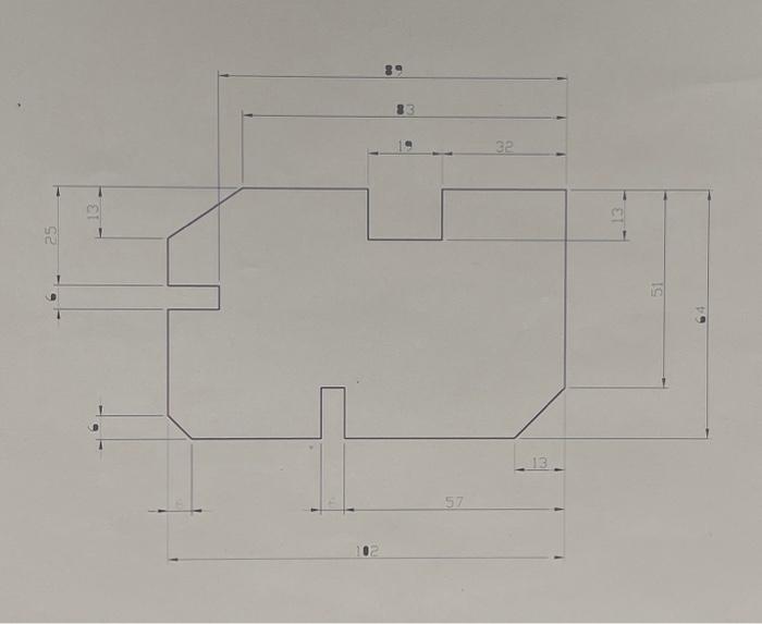Solved Draw the exercise on AutoCAD or on grid paper. | Chegg.com