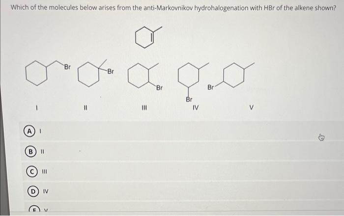Solved Which of the molecules below arises from the | Chegg.com